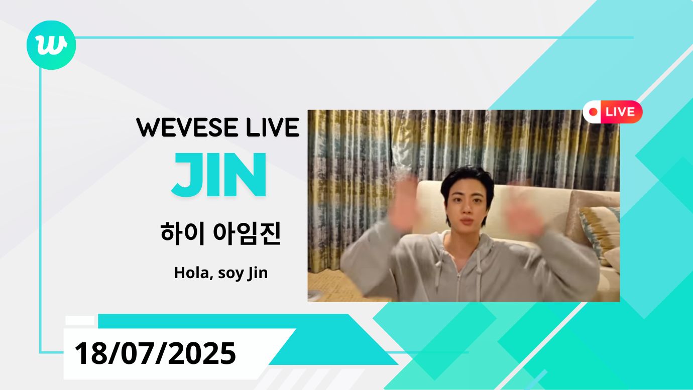 Live de Jin: Hola, soy Jin - Noticias BTS en Español | BTS Army Spain
